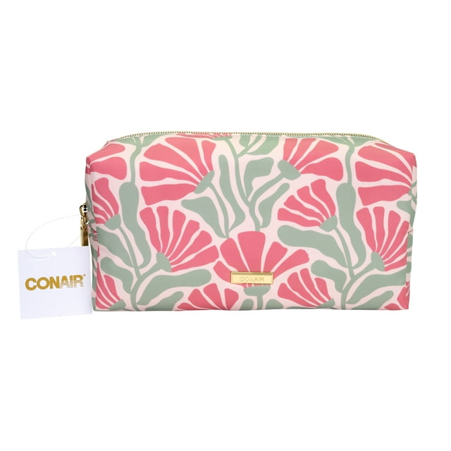 Conair Organizer Floral Leaf Cosmetic Bag - Walmart.com