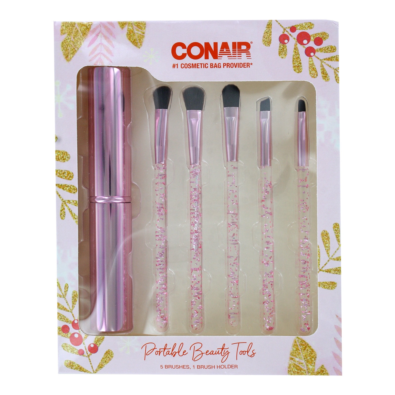 Conair Portable Beauty Tools Makeup Brush Set, 6-Pieces - Walmart.com