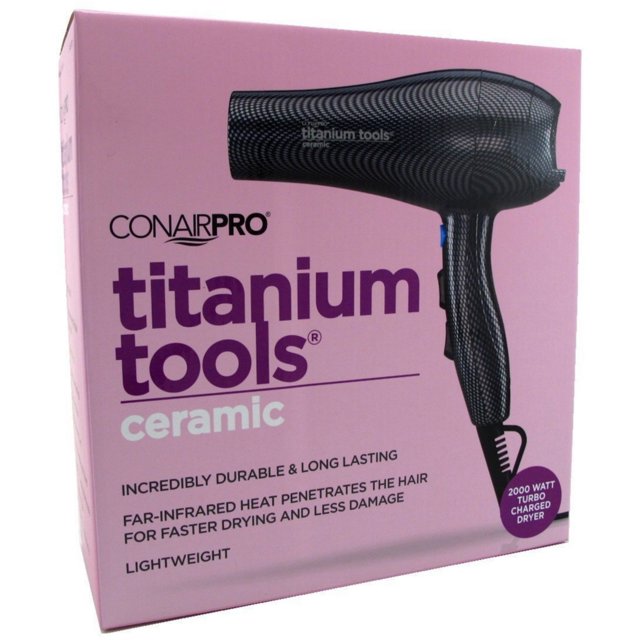 Conair Pro Titanium Tools Ceramic Turbo Charged Dryer 1 ea - Walmart.com