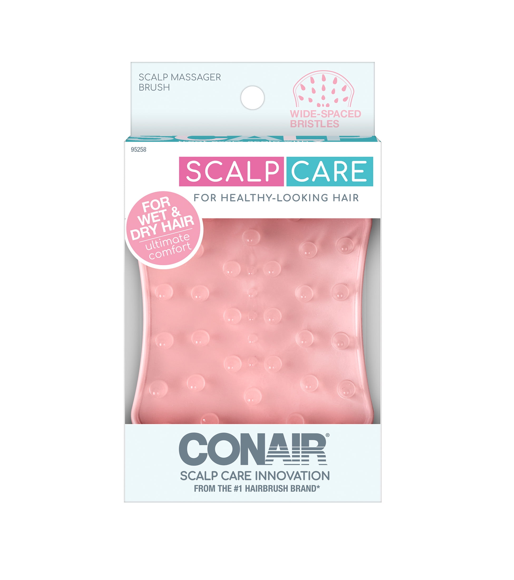 Conair Scalp Care Ultimate Comfort Concave Brush, Pink, 1 Count ...
