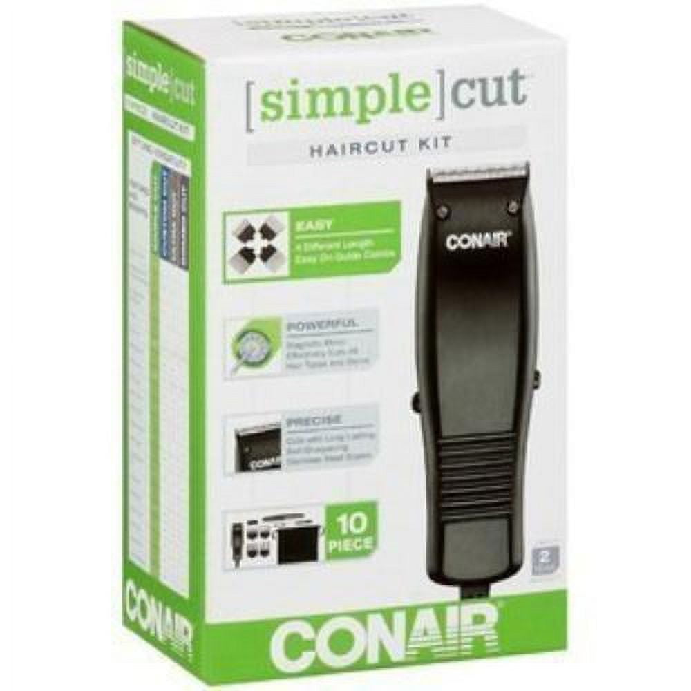 Conair Simple Cut 10 Piece Haircut Kt Clipper + Attachments - Walmart.com