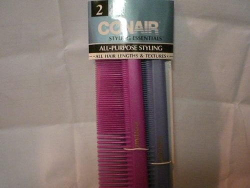 Conair Smooth & Style All-Purpose Combs for Everyday Use Colors Vary ...