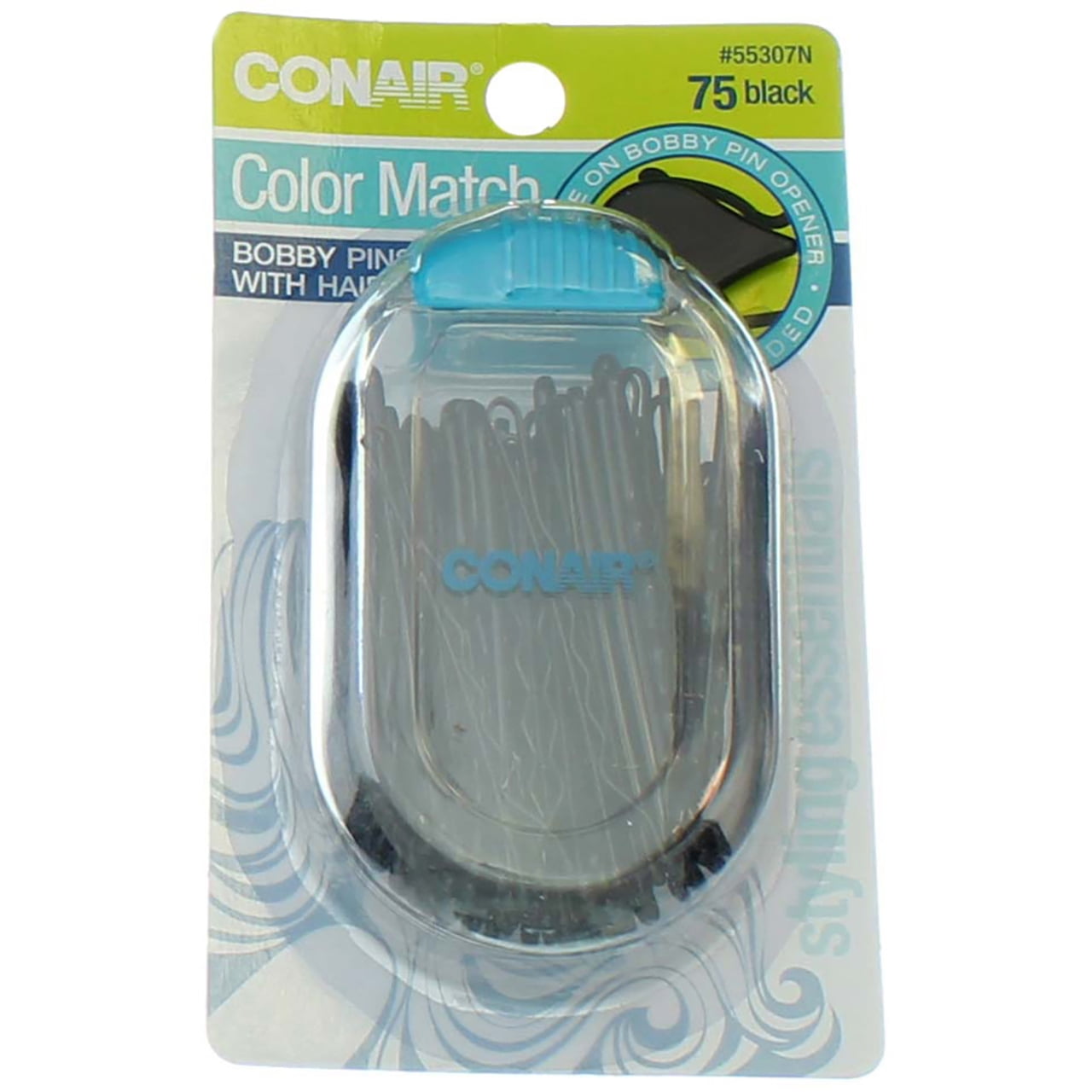 Conair Color Match Bobby Pins, Black, 75 Ct (6 pack) (Bundle) - Walmart.com