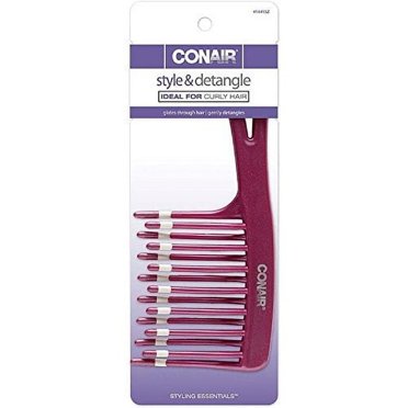 Conair Wide-Tooth Lift Comb for Thick Hair - Eliminates Tangles, Adds ...