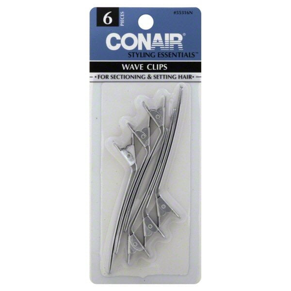 Conair Styling Essentials Wave Clips - 6 CT (Packaging May Vary ...