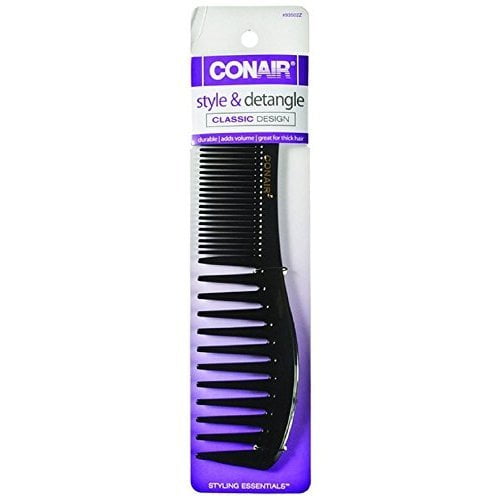 Conair Styling Essentials Wide Tooth Lift Comb, Thick Hair - Walmart.com