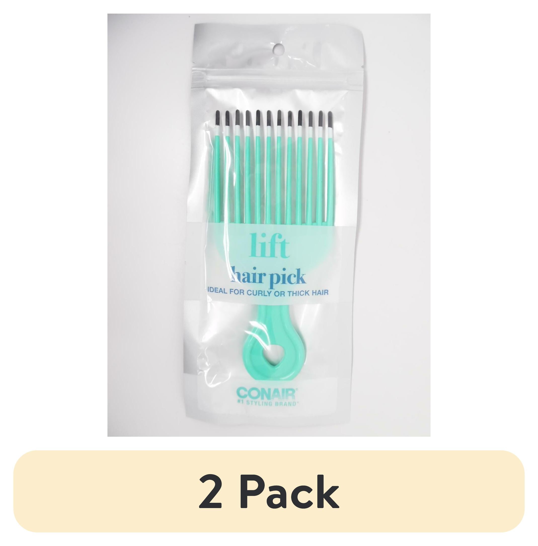 (2 pack) Conair Styling Grooming Large Color Dip Hair Pick for Curly or ...