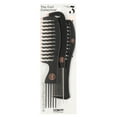 Conair The Curl Collective Assorted Combs, Black, 3 Count - Walmart.com