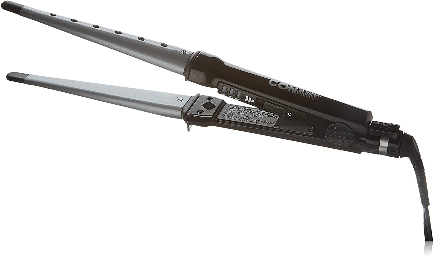 Conair Titanium Tourmaline Split Barrel Conical All In One Iron ...