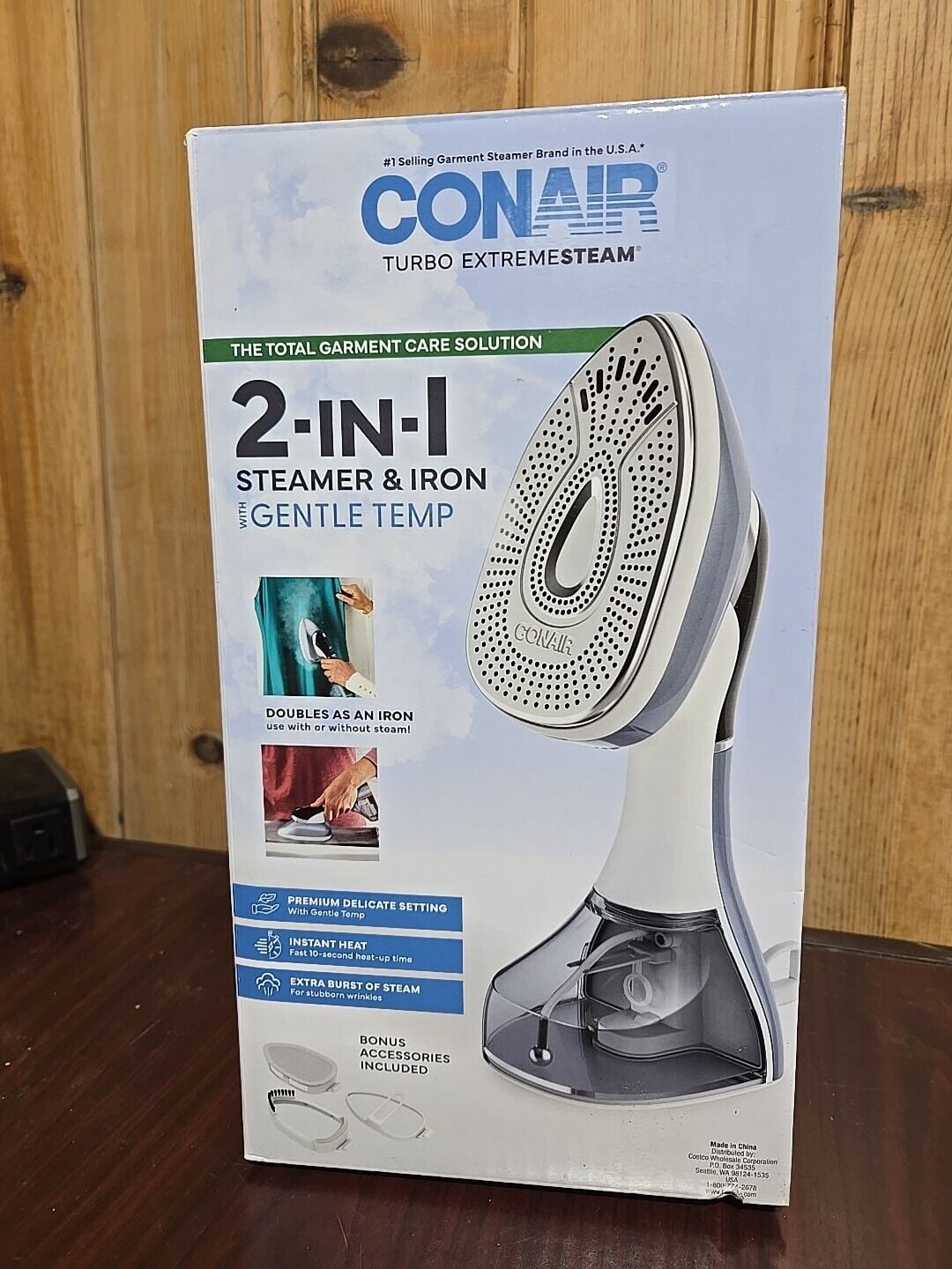 Conair 2-in-1 Steamer & Iron with Gentle Temp - Walmart.com
