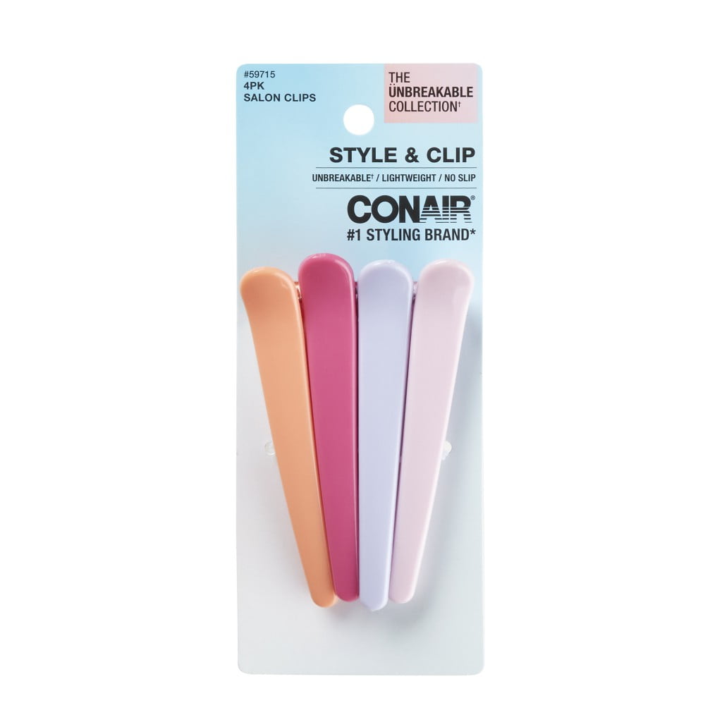 Conair Unbreakable Salon Clips - Durable Hold for Styling - Walmart.com