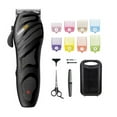Conair Men Number Cut Cordless Hair Clipper Trimmer Kit with 8 Color-Coded Combs and Stainless ...
