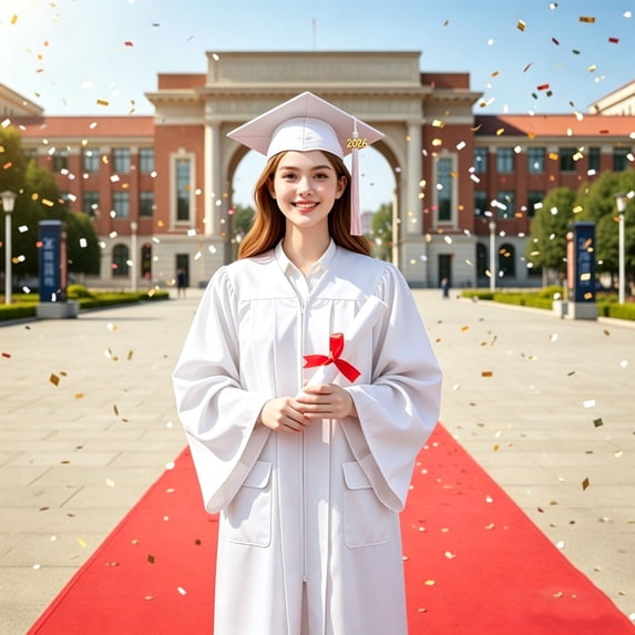 Conairie 2 Pieces Adult Graduation Gown with Pockets & Cap Set ...