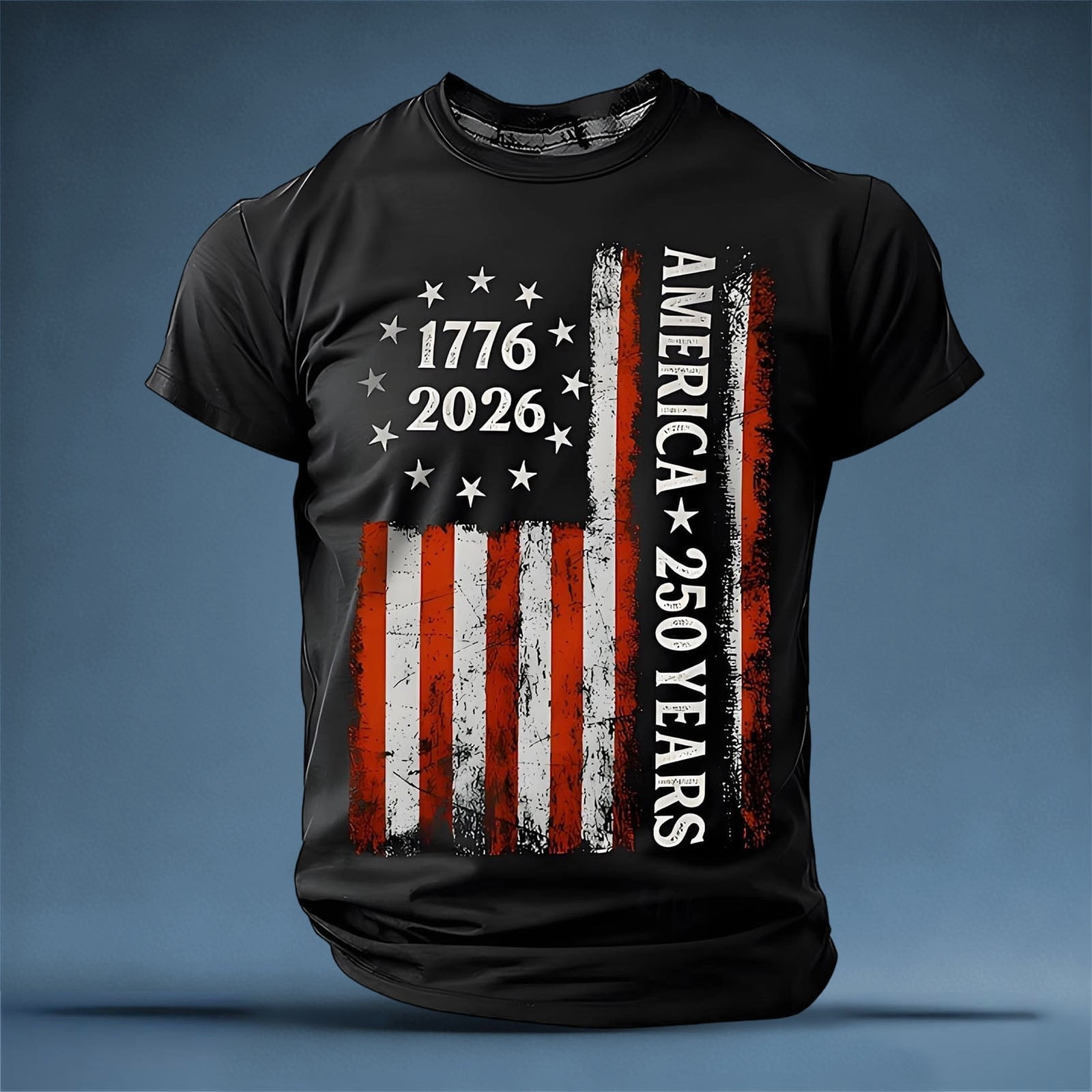 Conairie 250 Anniversary USA Shirt For Men American Flag Print Short ...