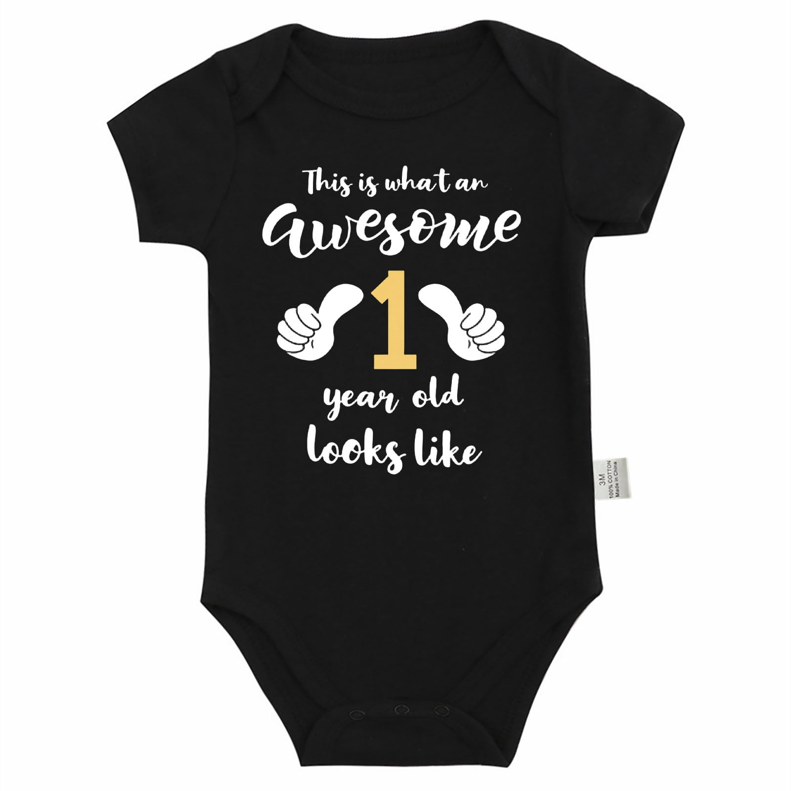 Conairie Baby Boy Bodysuit Cartoon Print Short Sleeve Onesie Romper My ...