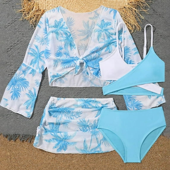 Conairie Bikini Sets For Girls 3 Piece Tankini Top And Bottom Swimsuit ...