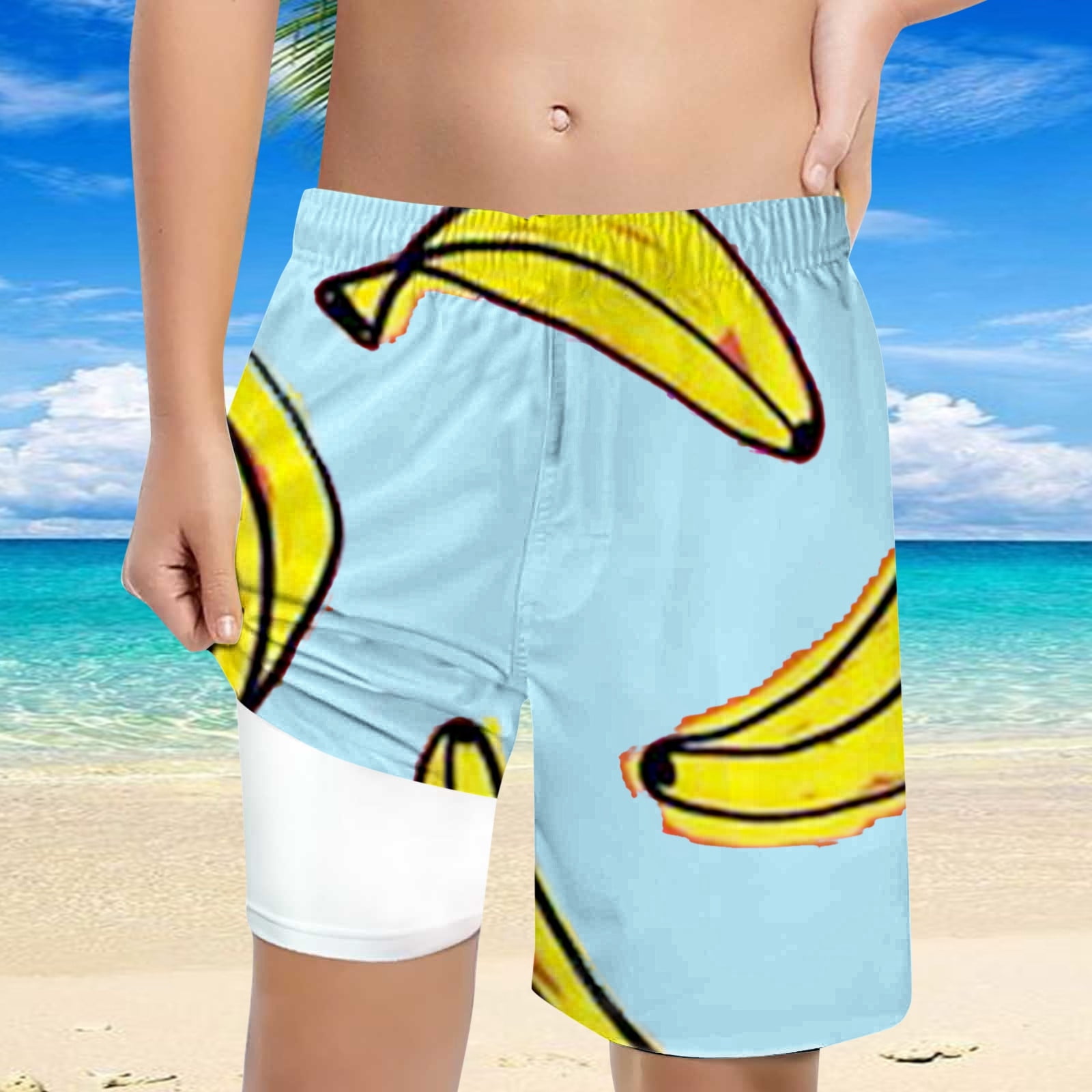 Conairie Boy Swim Trunks Elastic Waist Quick Dry Bathing Suit Board ...