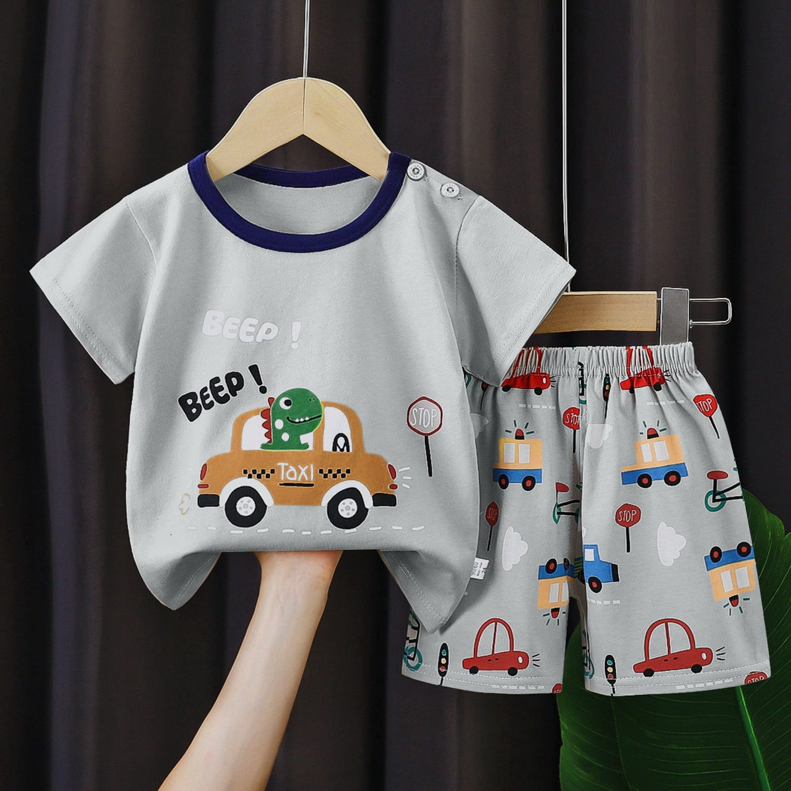 Conairie Boys Clothing Set 2 Piece Regular Fit Short Sleeve T Shirt and ...