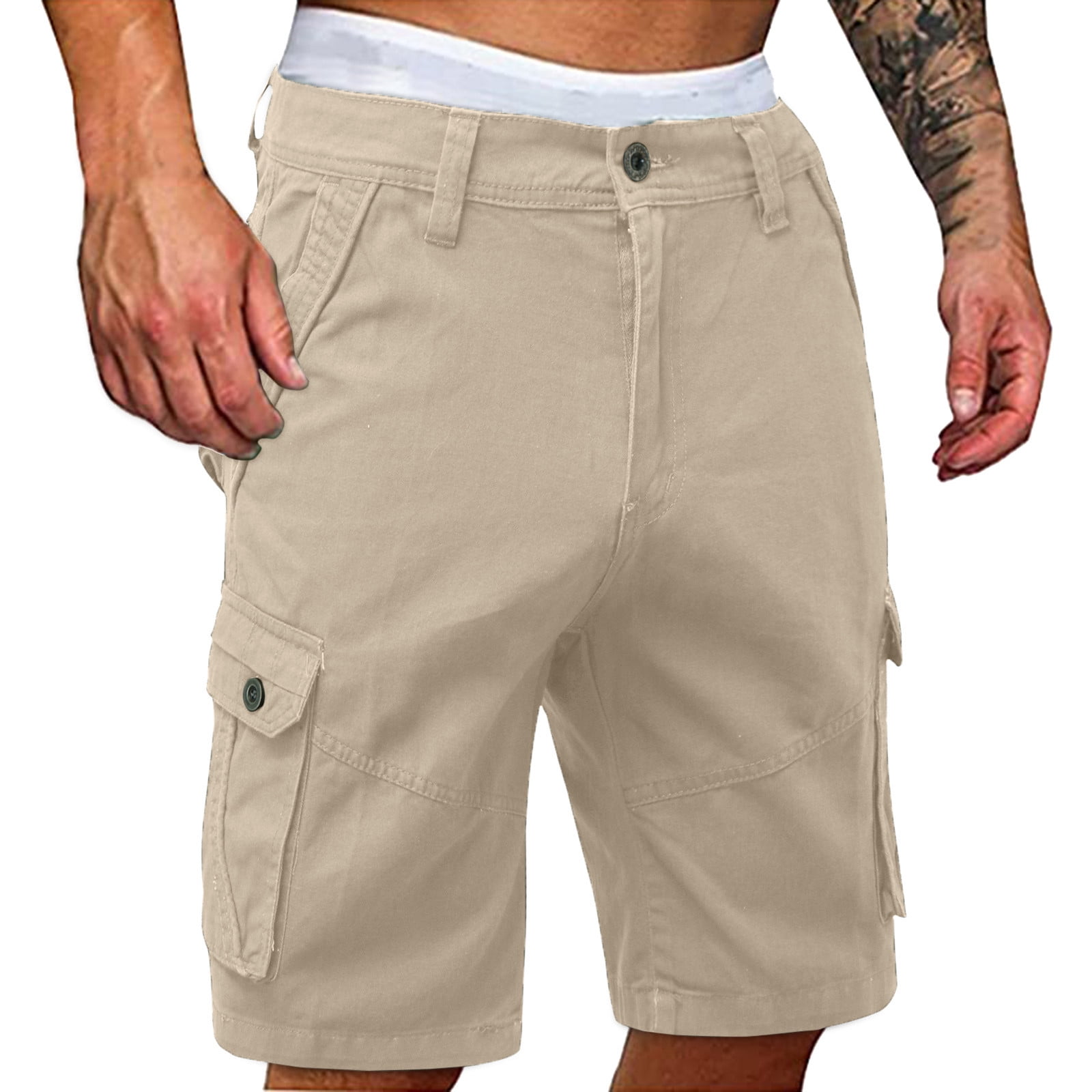 Conairie Cargo Shorts for Men Vintage Stretch Twill Work Out Shorts ...