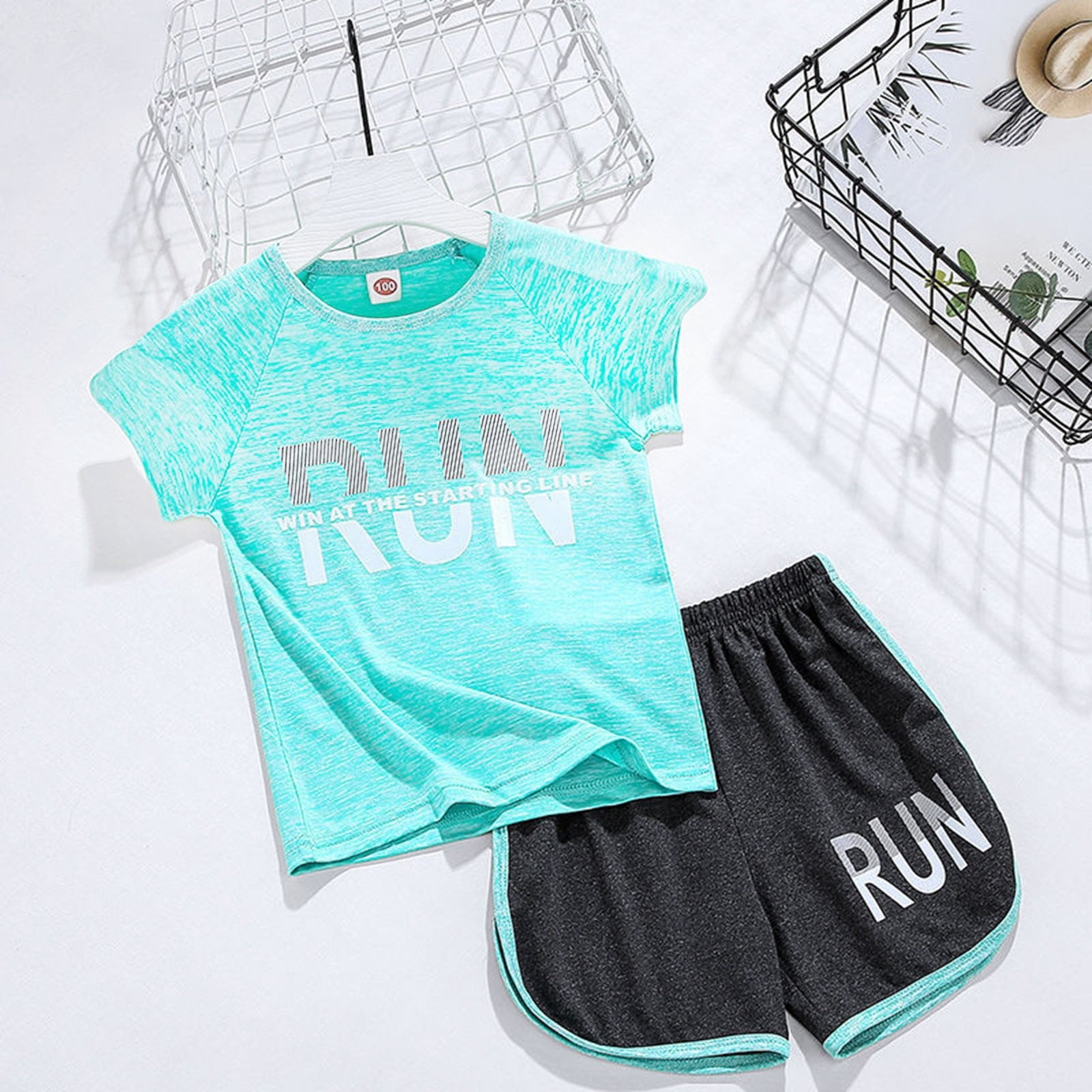 Conairie Clothes Set 2 Piece for Boys Regular Fit Short Sleeve T Shirt ...