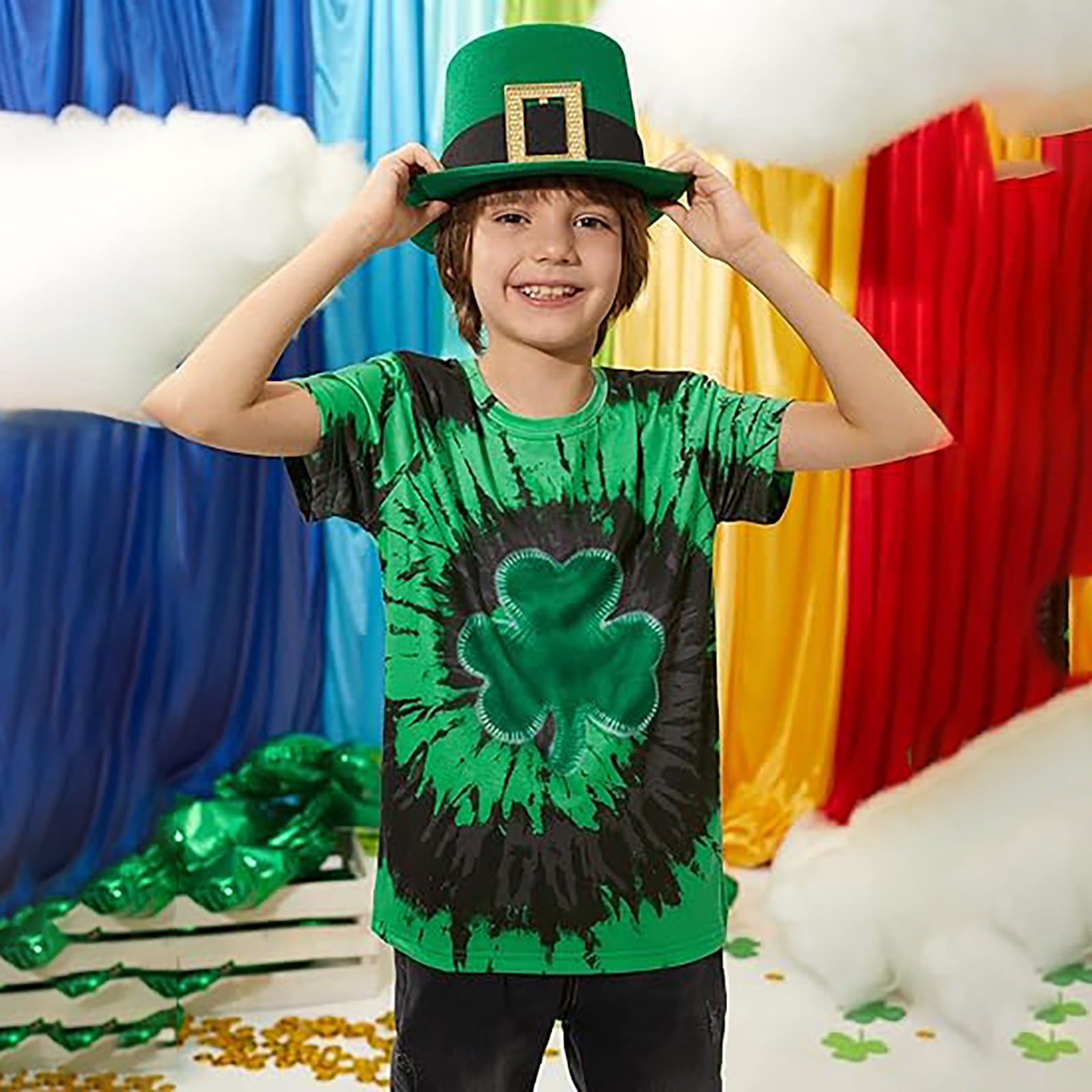 Conairie Crew Neck Shirts for Boy Casual Loose Short Sleeve St Patricks ...