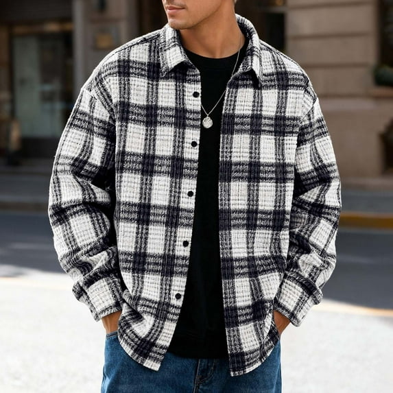 Conairie Fall Jackets for Men Oversized Collar Large Size Fashionable ...