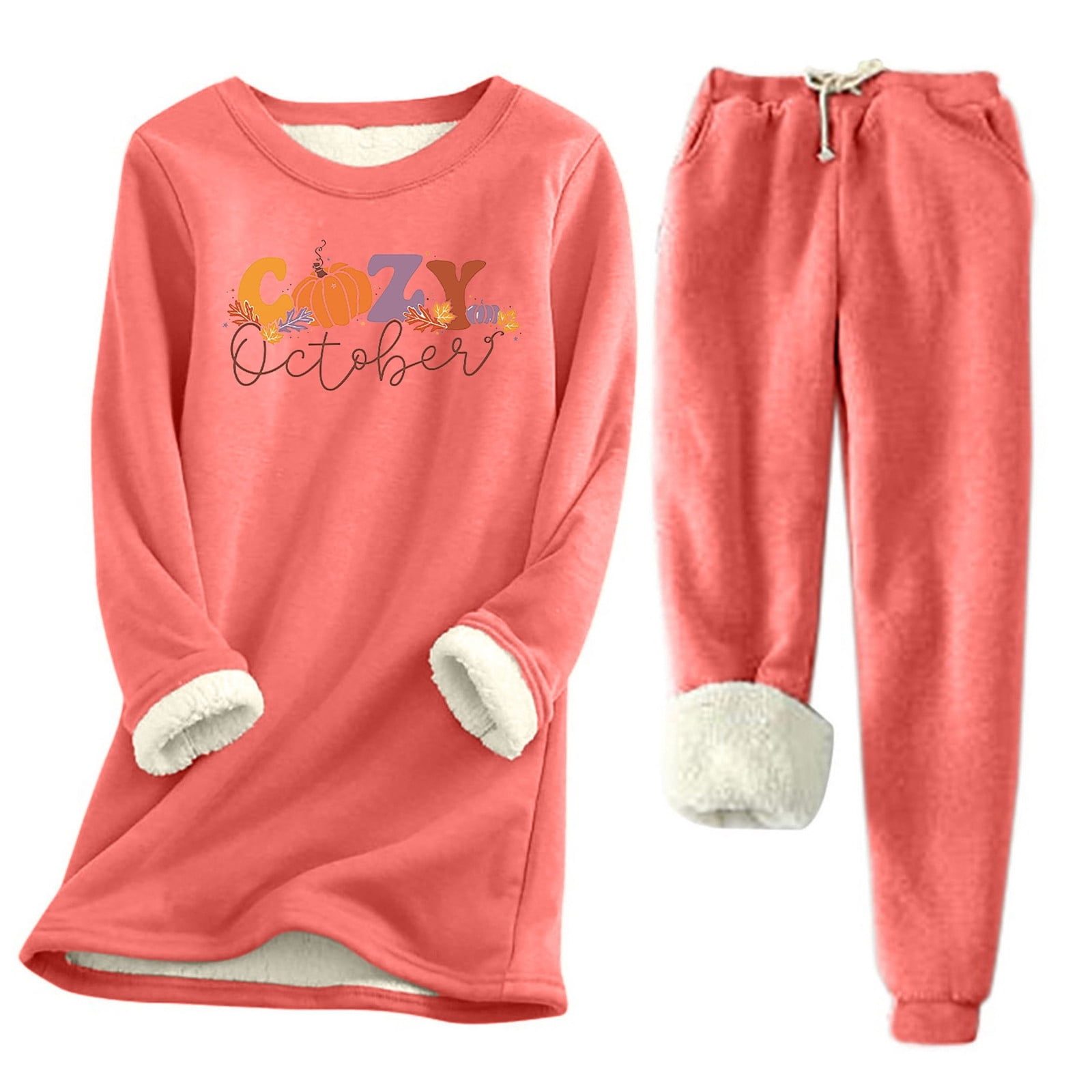 Conairie Fall Pajamas for Women Set Lightweight Warm Thanksgiving ...