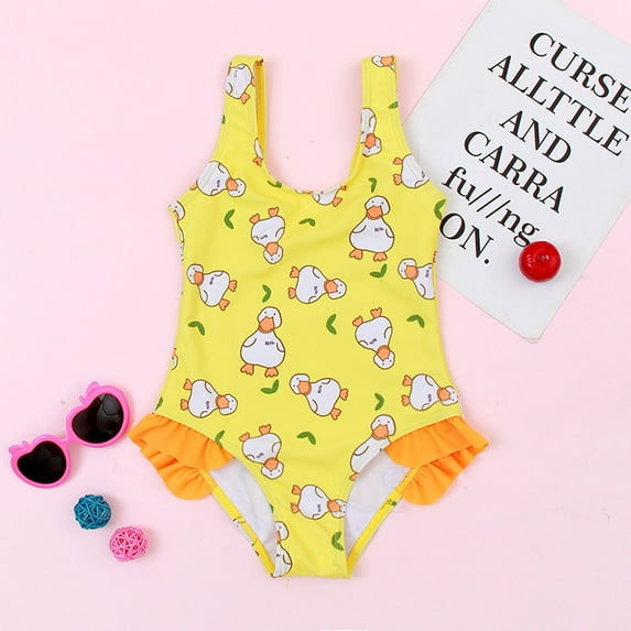 Conairie Girl Swimsuit One Piece Cute Graphics Print Bathing Suit with ...