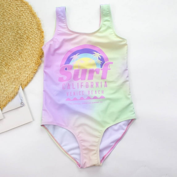 Conairie Girl Swimsuit One Piece Cute Graphics Print Bathing Suit with ...