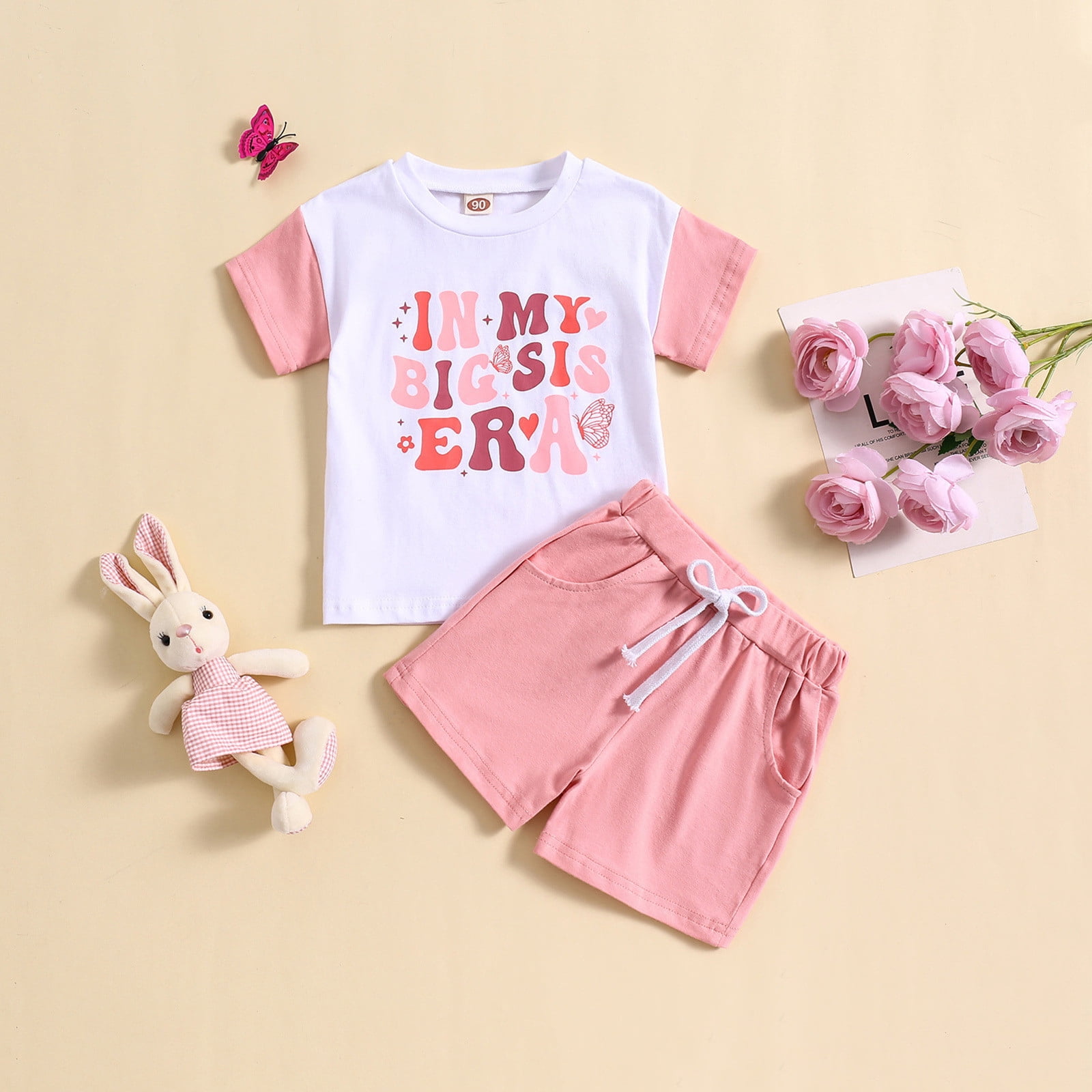 Conairie Girls Clothing Set Two Piece Regular Fit Short Sleeve T Shirt ...