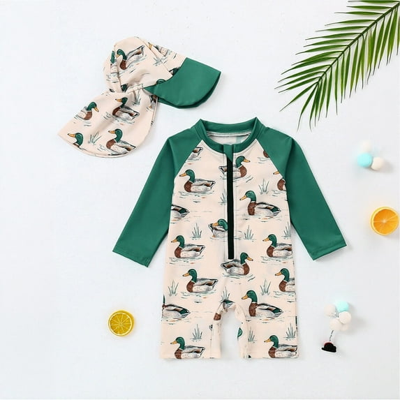 Conairie Girls Swimsuit One Piece Cute Scale Print Bathing Suit with ...