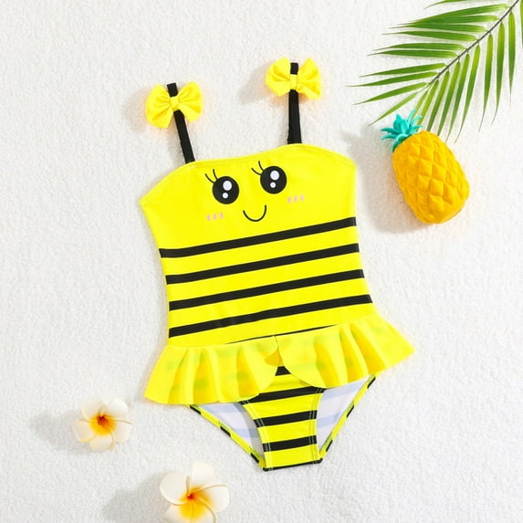 Conairie Girls Swimsuit One Piece Cute Scale Print Bathing Suit with ...