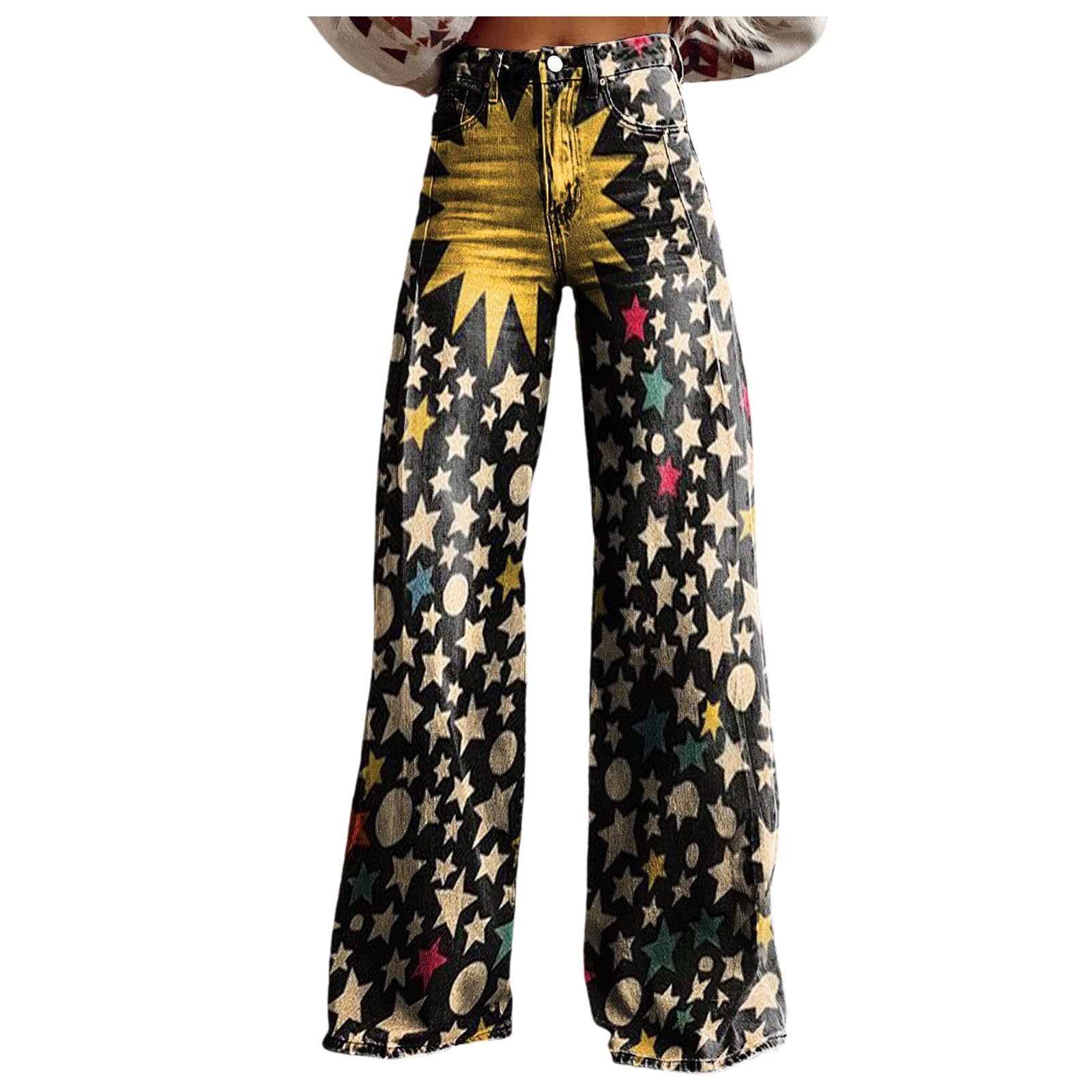 Conairie High Waisted Jeans for Women Wide Leg Fashion Casual Denim ...