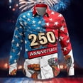 Conairie Men 4th of July Shirts American Flag Print Long Sleeve Button ...