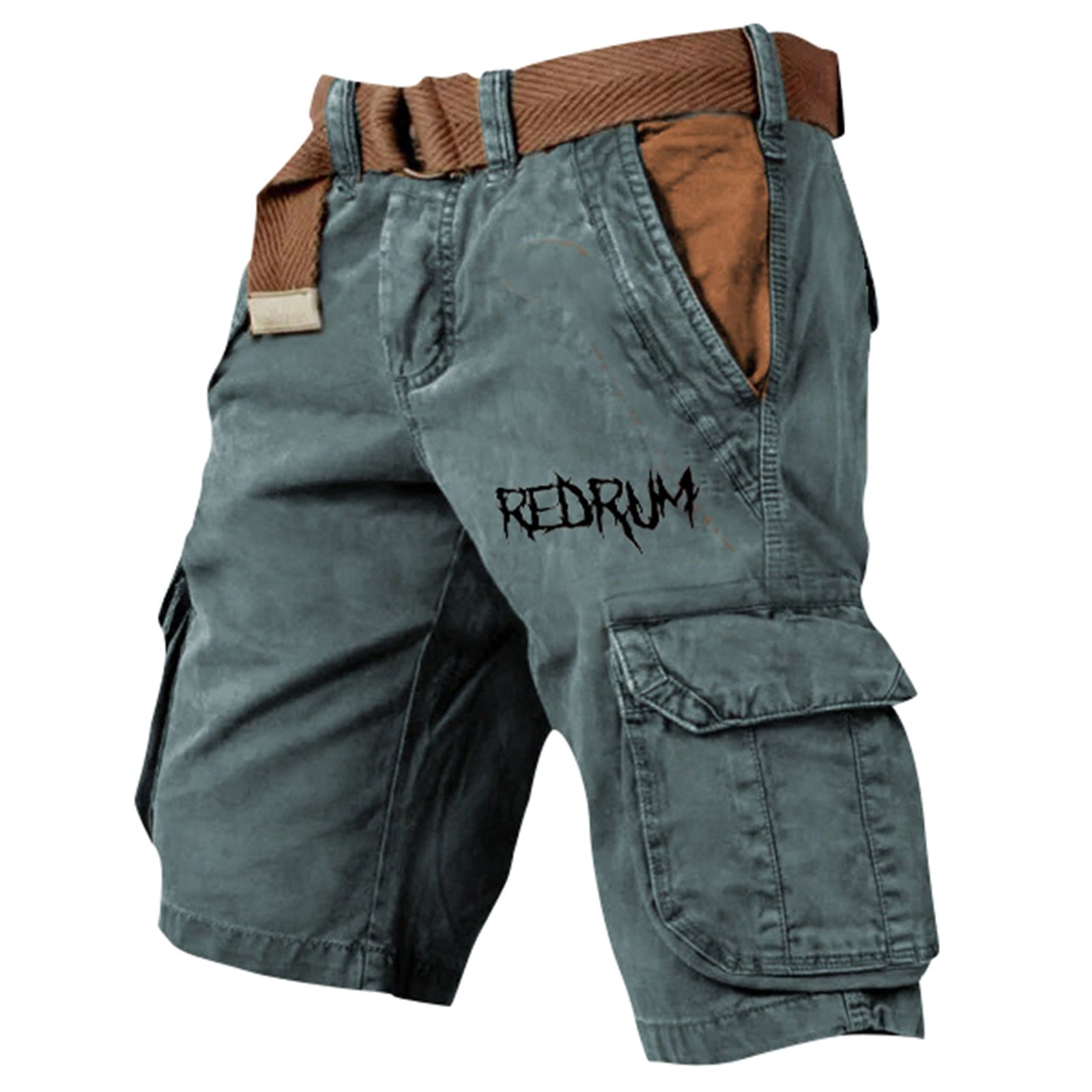 Conairie Men's Cargo Shorts Retro Elastic Waist Work Out Shorts ...