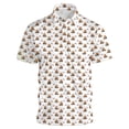 Conairie Men's Polo Shirts Polka Dot Print Collared Slim Fit Short ...