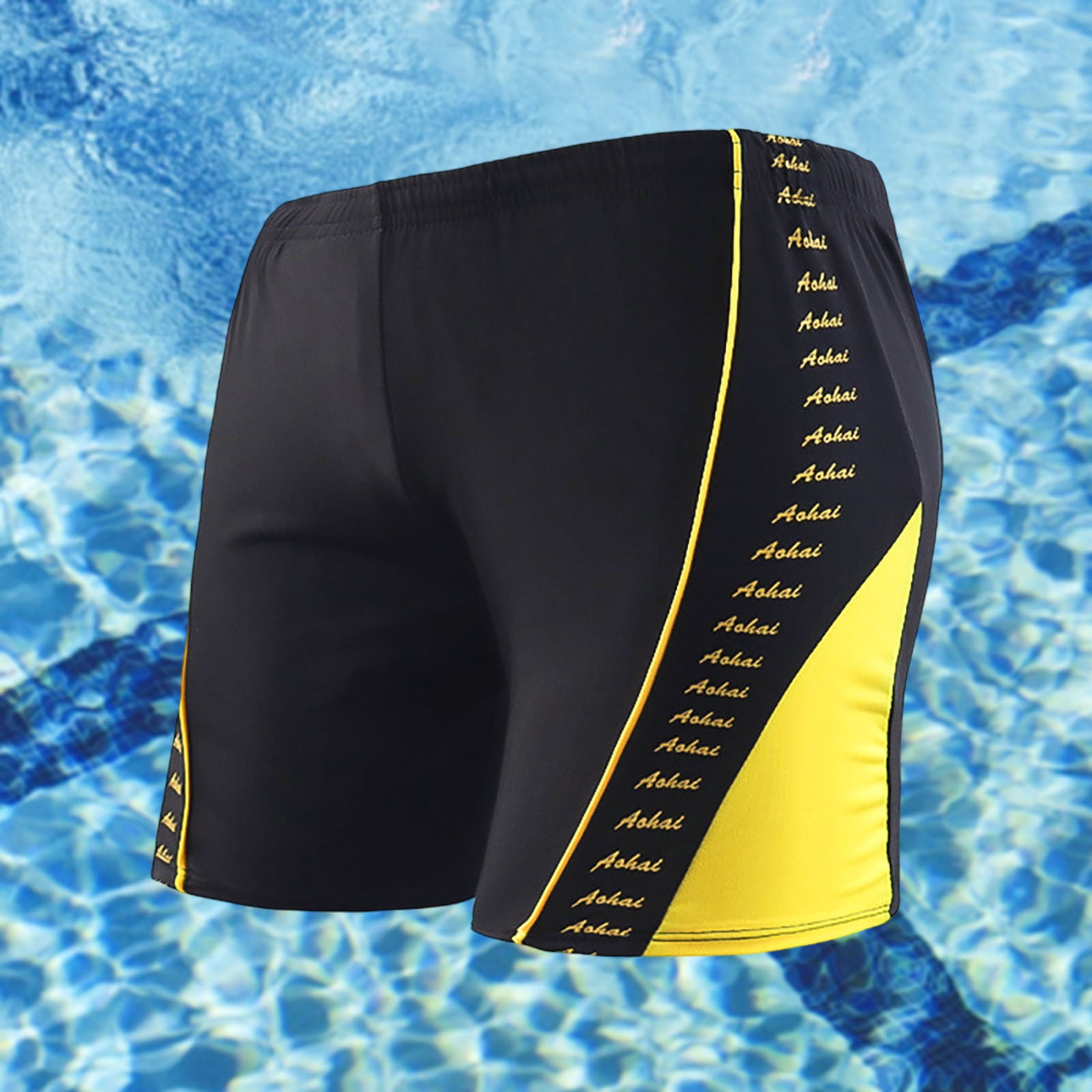 Conairie Men's Swim Trunks Competitive Swim Racing Team Swimsuit Quick ...