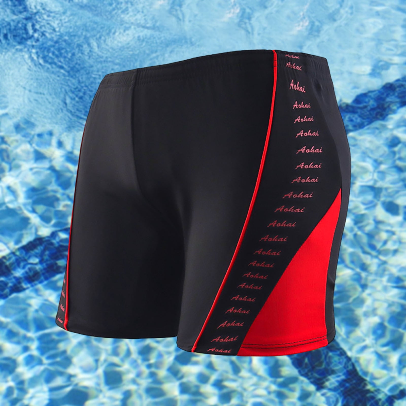 Conairie Men's Swim Trunks Elastic Waist Competitive Swim Racing Team ...
