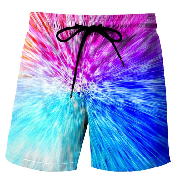 Conairie Mens Swim Trunks Color Block Quick Dry Liner Swim Shorts Beach ...