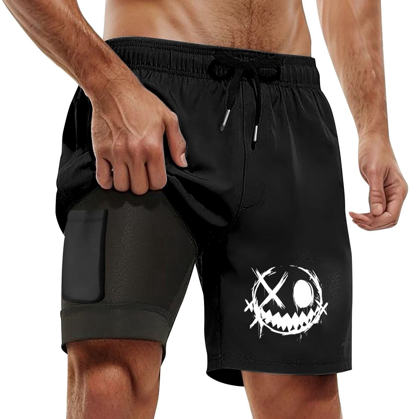 Conairie Mens Swim Trunks Graphic Quick Dry Bathing Suit Board Shorts ...