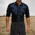 Conairie Mens Western Shirts Cowboy Embroidered Button Collar Short ...