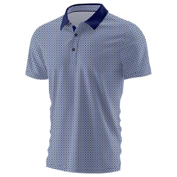 Conairie Polo Shirts for Mens Short Sleeve Polka Dot Print Collared ...