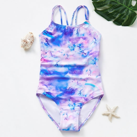 Conairie Swimsuit for Girl One Piece Cute Scale Print Bathing Suit with ...