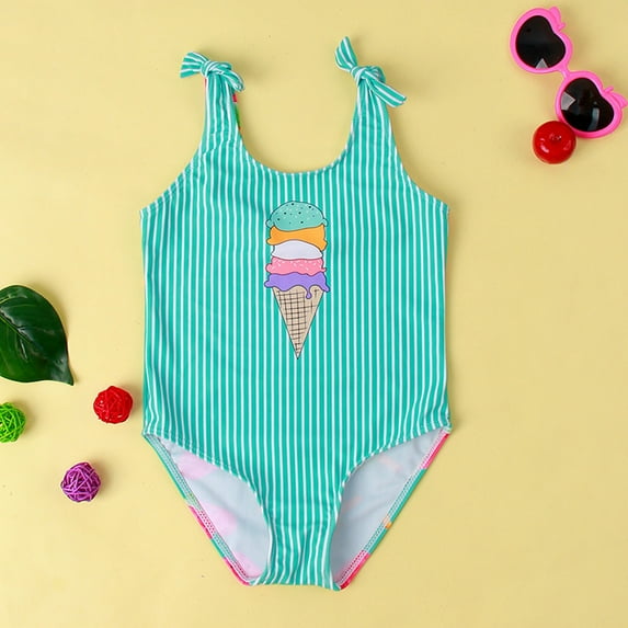 Conairie Swimsuit for Girl One Piece Cute Scale Print Bathing Suit with ...
