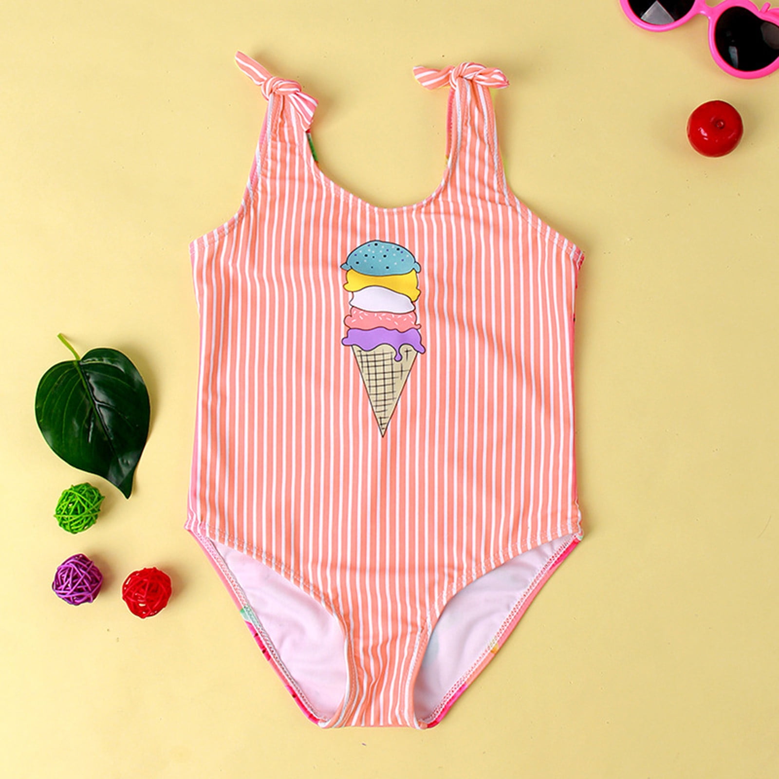 Conairie Swimsuit for Girl One Piece Cute Scale Print Bathing Suit with ...