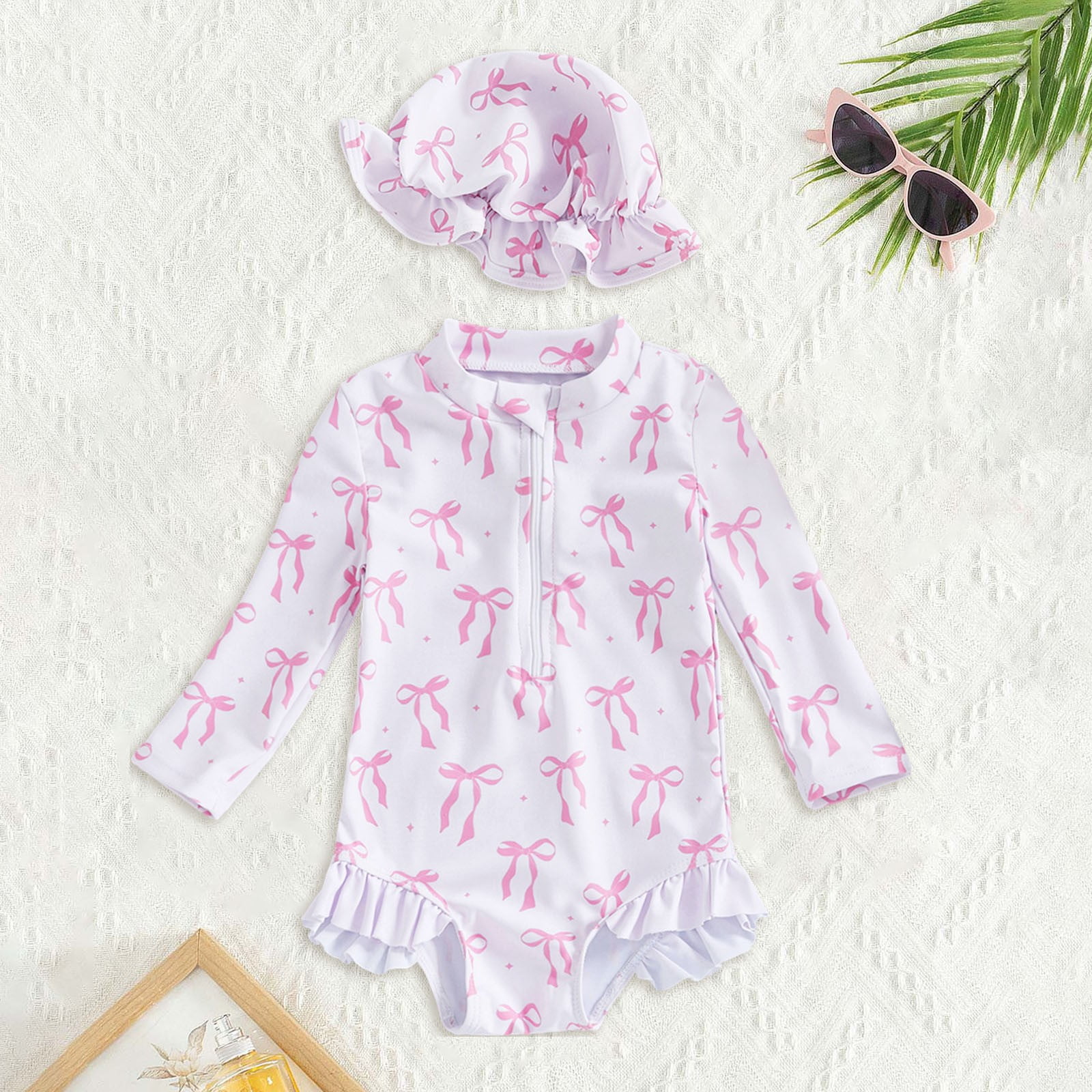 Conairie Swimsuit for Girls One Piece Cute Butterfly Print Bathing Suit ...