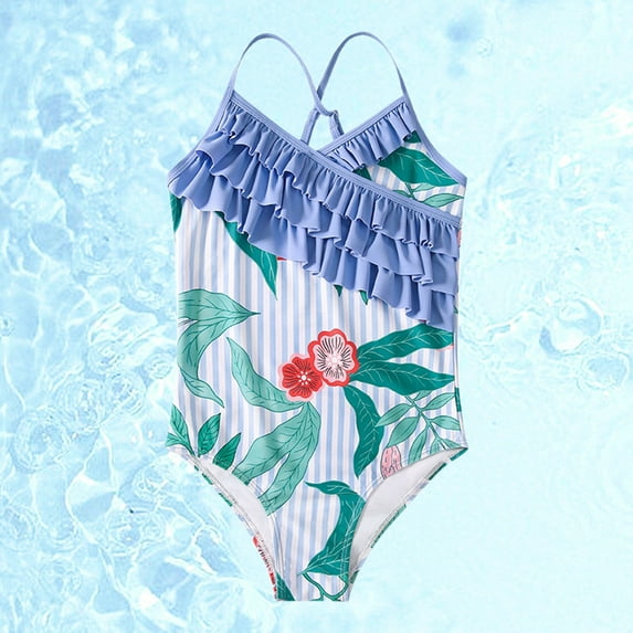 Conairie Swimsuit for Girls One Piece Cute Butterfly Print Bathing Suit ...