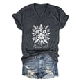 Conairie V Neck T Shirts for Womens Short Sleeve Graphic Print Vintage ...