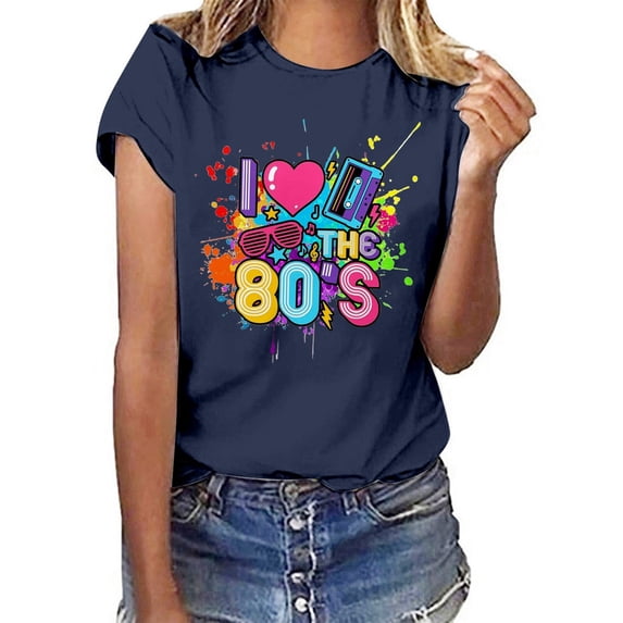 Conairie Women Short Sleeve T Shirts Relaxed Fit Graphic Crew Neck ...