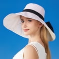 Conairie Women's Extra Wide Brim Sun Hat with Bow Knot UV Protection ...